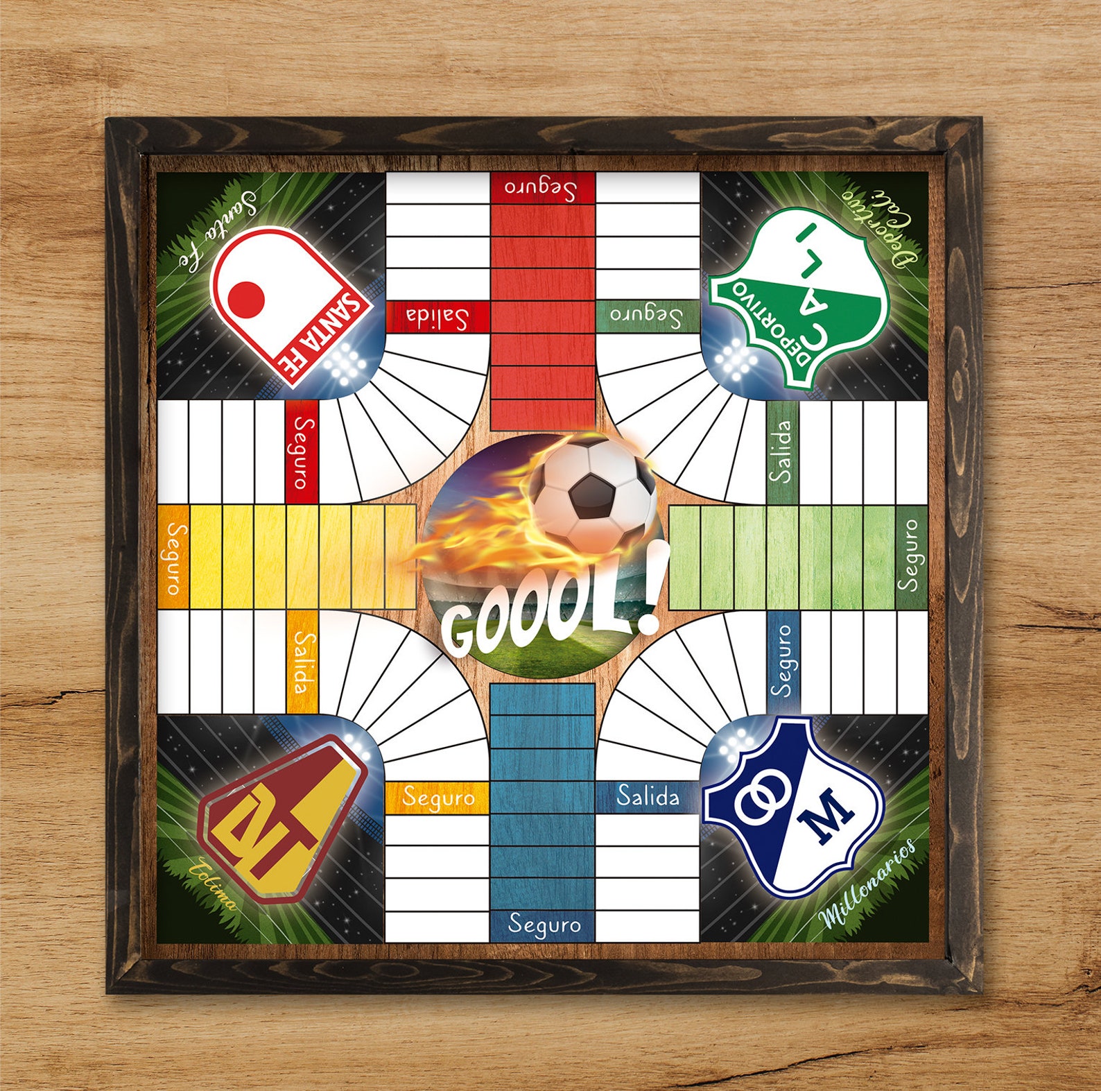 Parcheesi Board for 4 Players COLOMBIAN SOCCER Teams Board . - Etsy