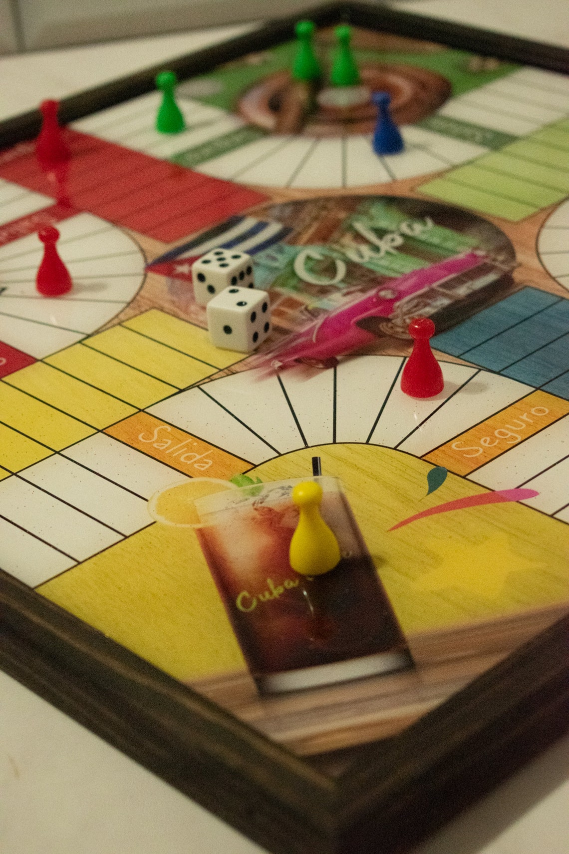 Parcheesi Board for 4 or 6 Players CUBA BOARD. Hand Made - Etsy