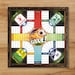 Parcheesi Board for 4 Players COLOMBIAN SOCCER Teams Board . Hand Made ...