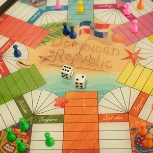 Parcheesi Board for 6 Players - Dominican Republic Board. Hand Made ...