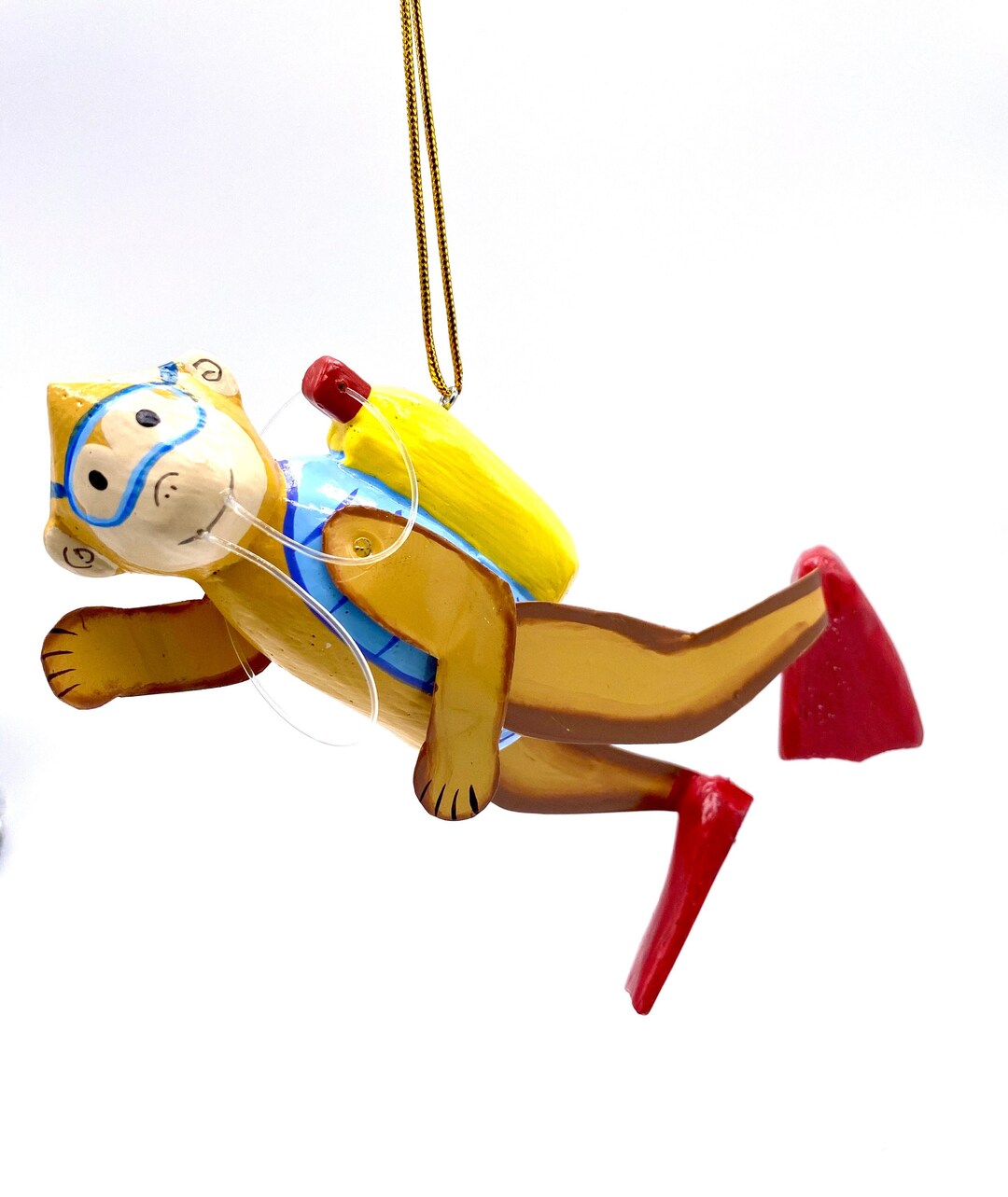 Scuba Diving Monkey Christmas Tree Ornament - Etsy