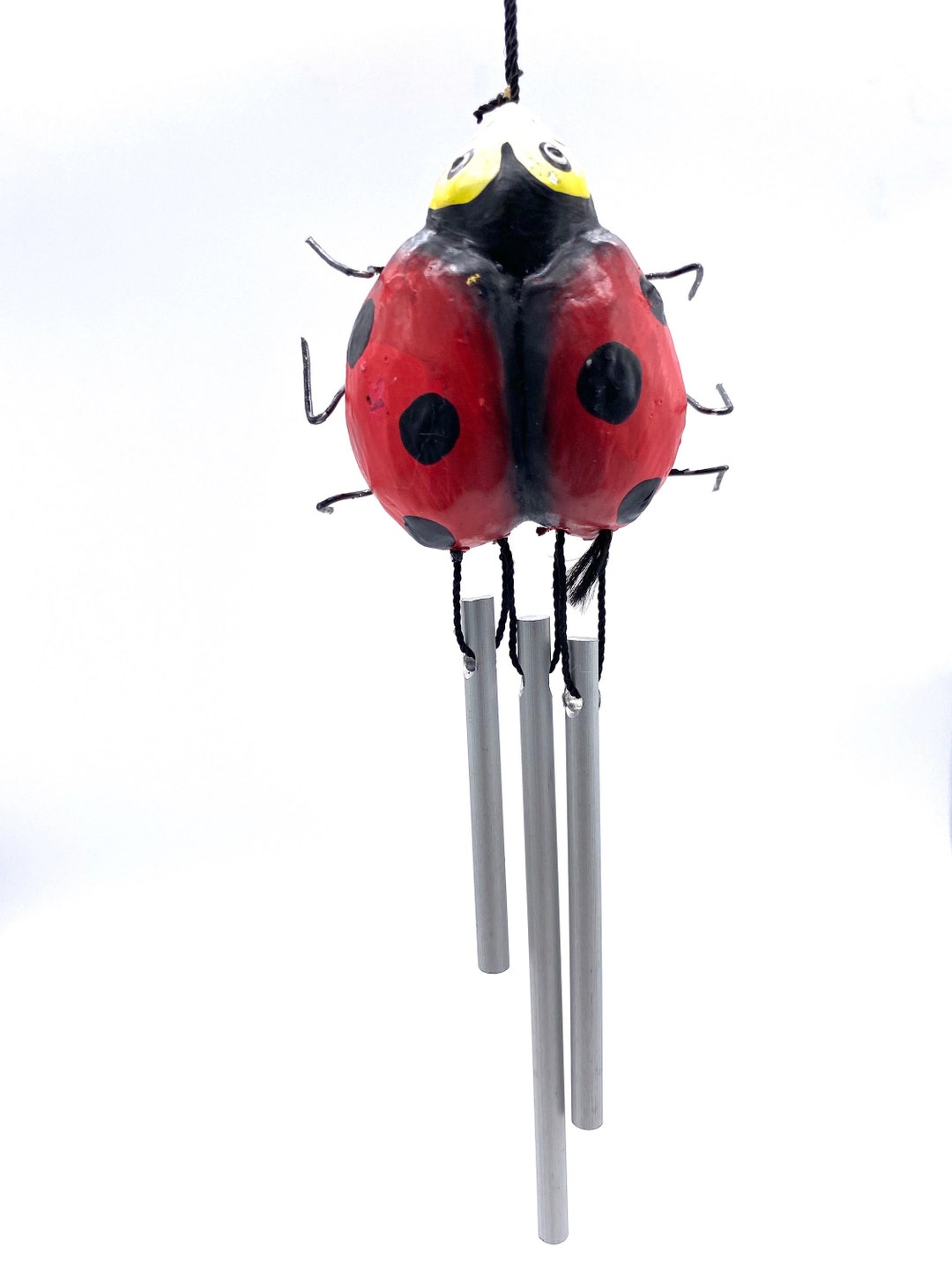 Hand Caved Reclaimed Wood Lady Bug Chime - Etsy