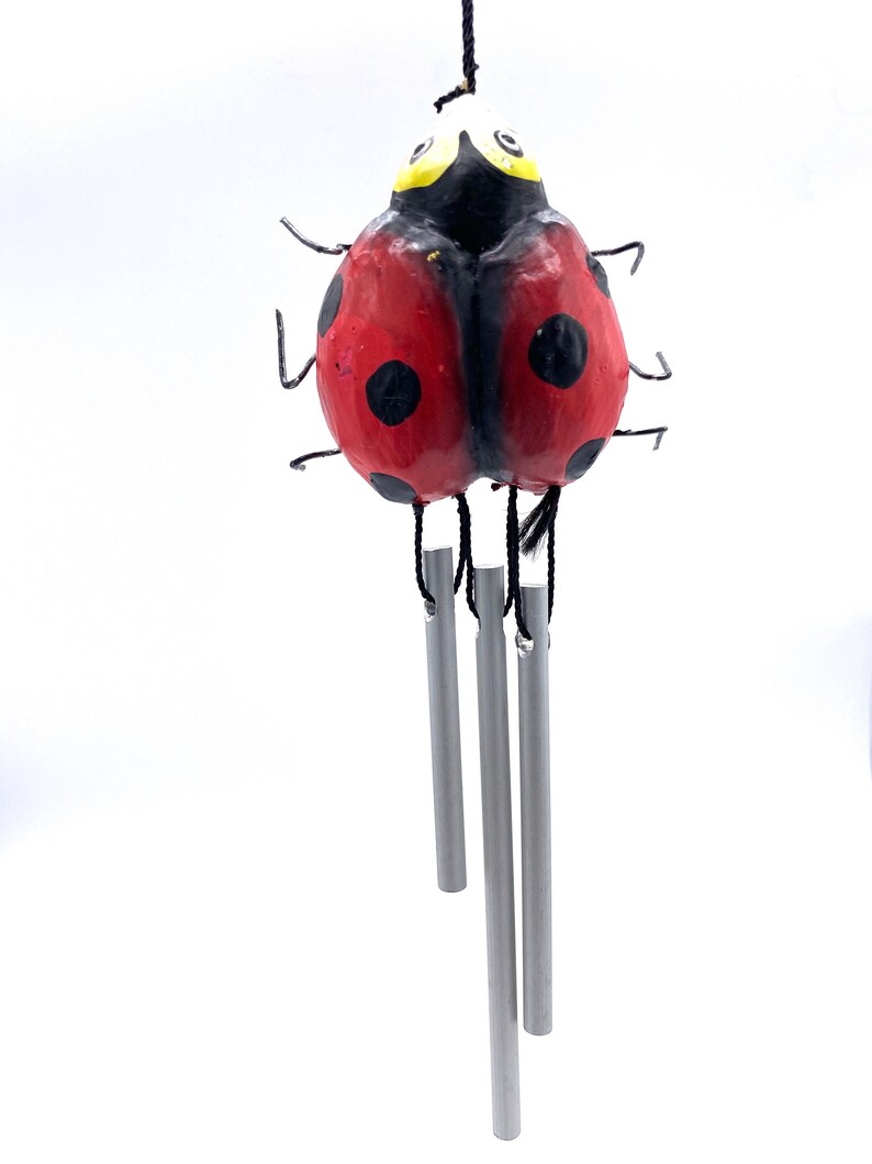 Hand Caved Reclaimed Wood Lady Bug Chime - Etsy