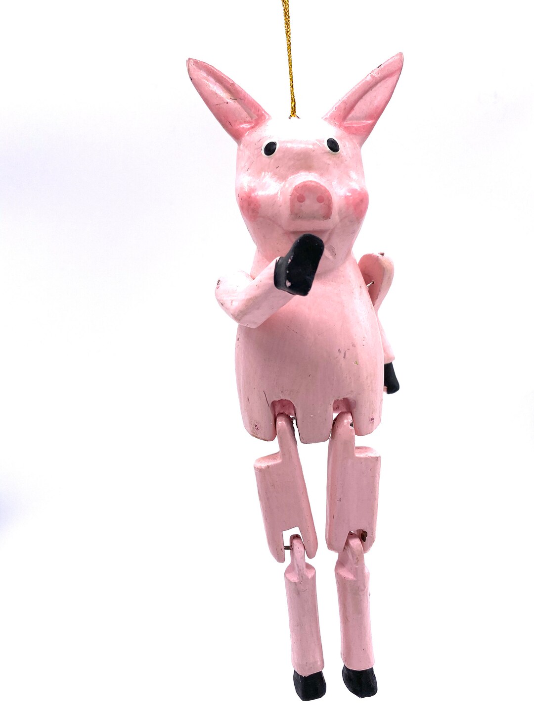 Pink Pig Puppet Christmas Tree Ornament - Etsy