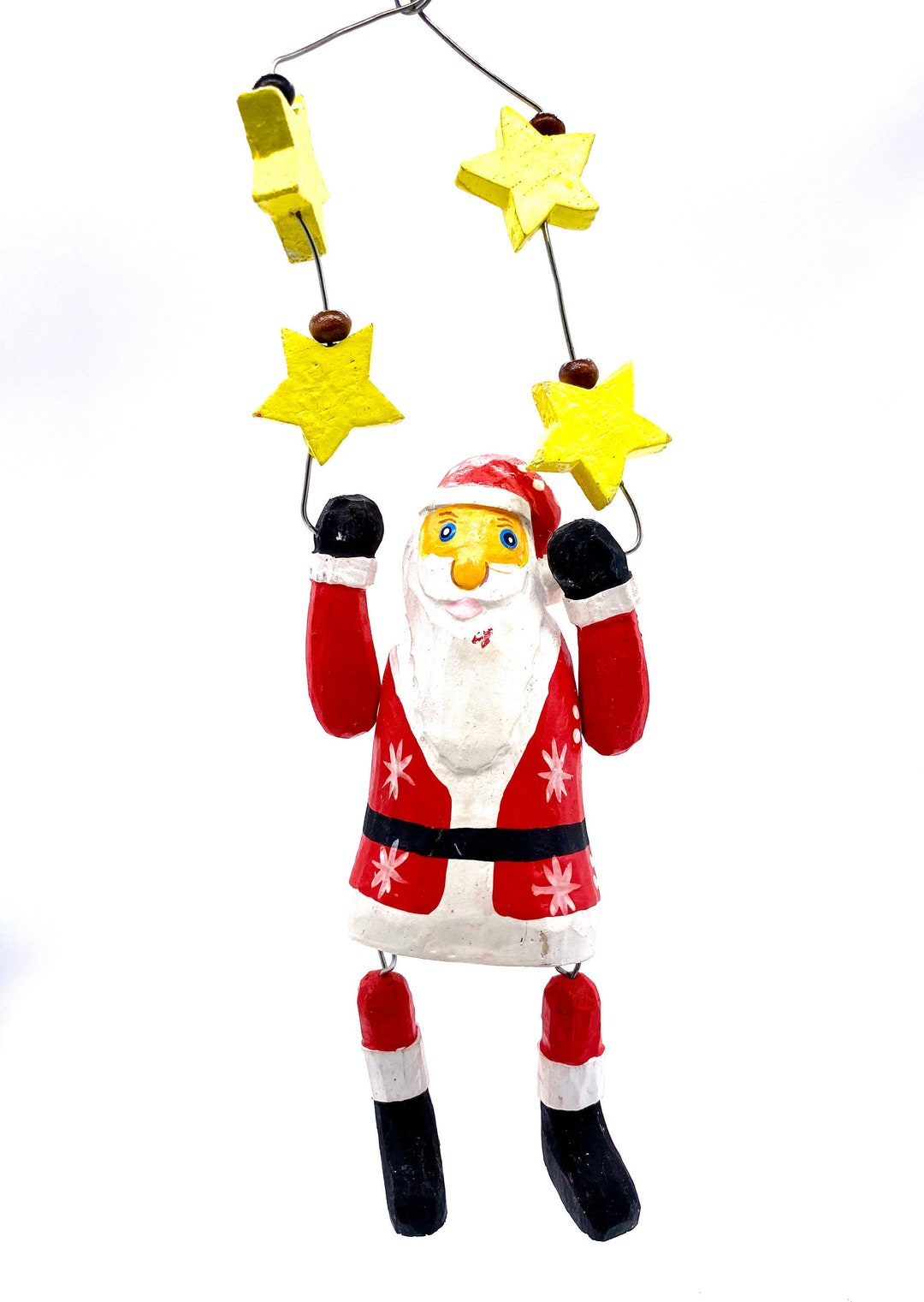 Santa Halo Christmas Tree Ornament - Etsy