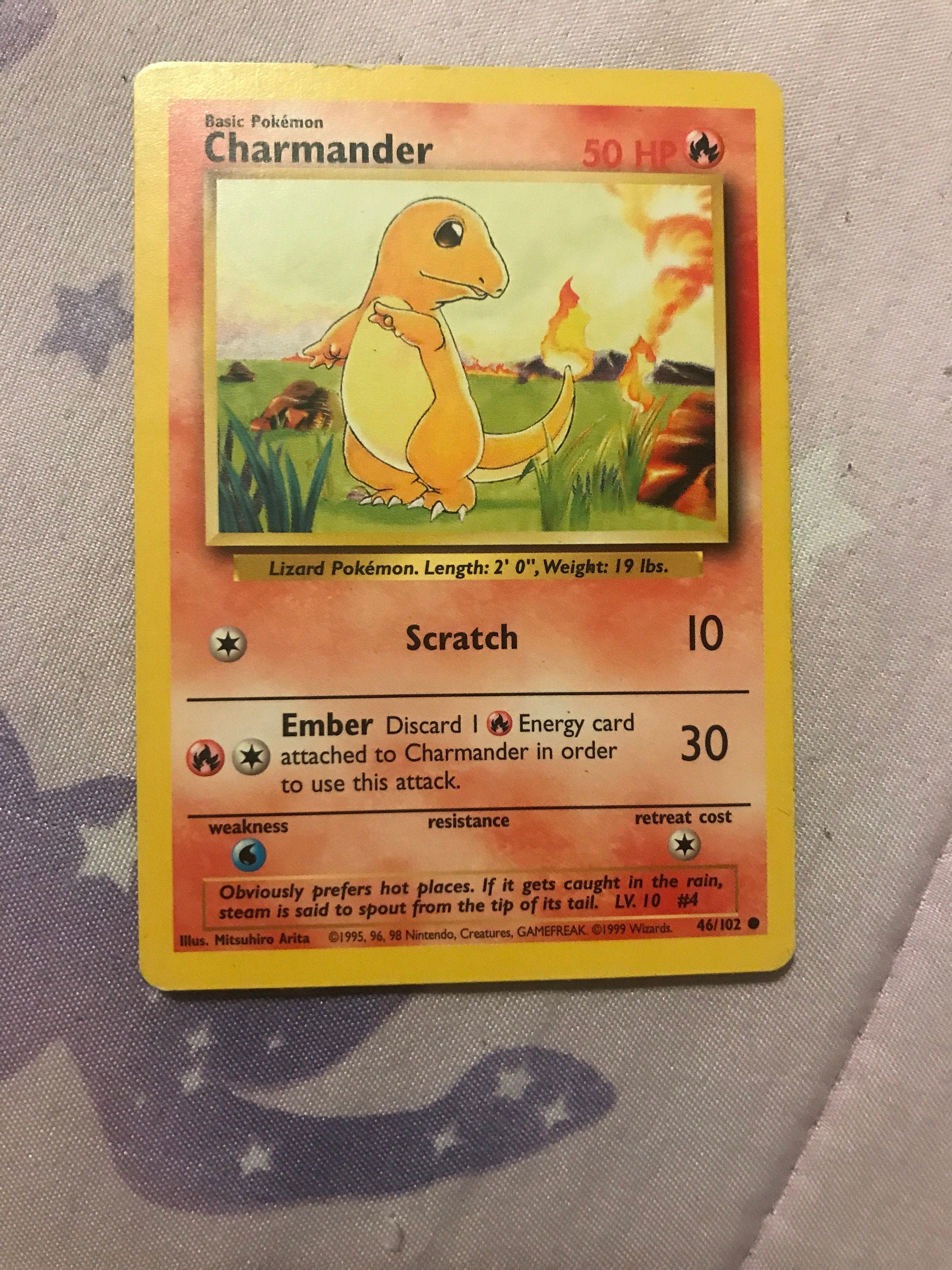 1999 46 Charmander Playing Card - Etsy