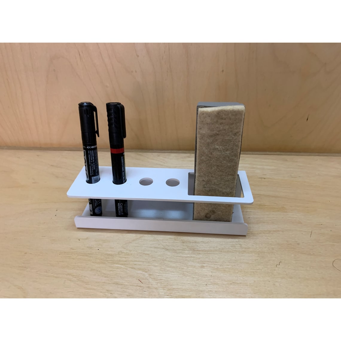 Buy Aluminum Whiteboard Marker & Duster Holder Marker Pen Holder Black ...