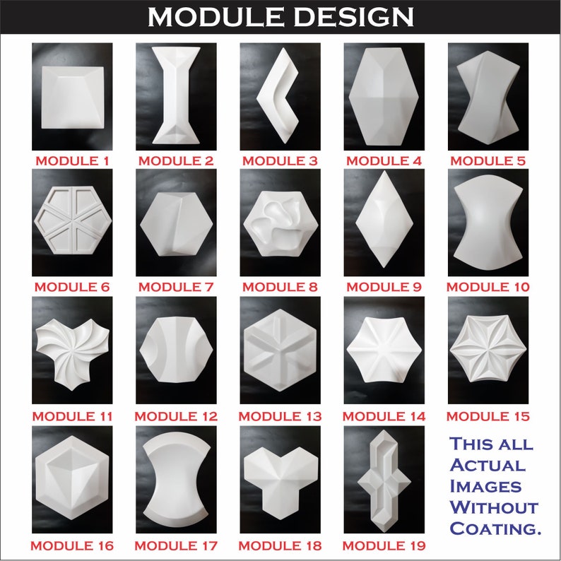 3D ABS Decorative Wall Panels | Wall Tiles | 3D Wall Art Design Modern ...