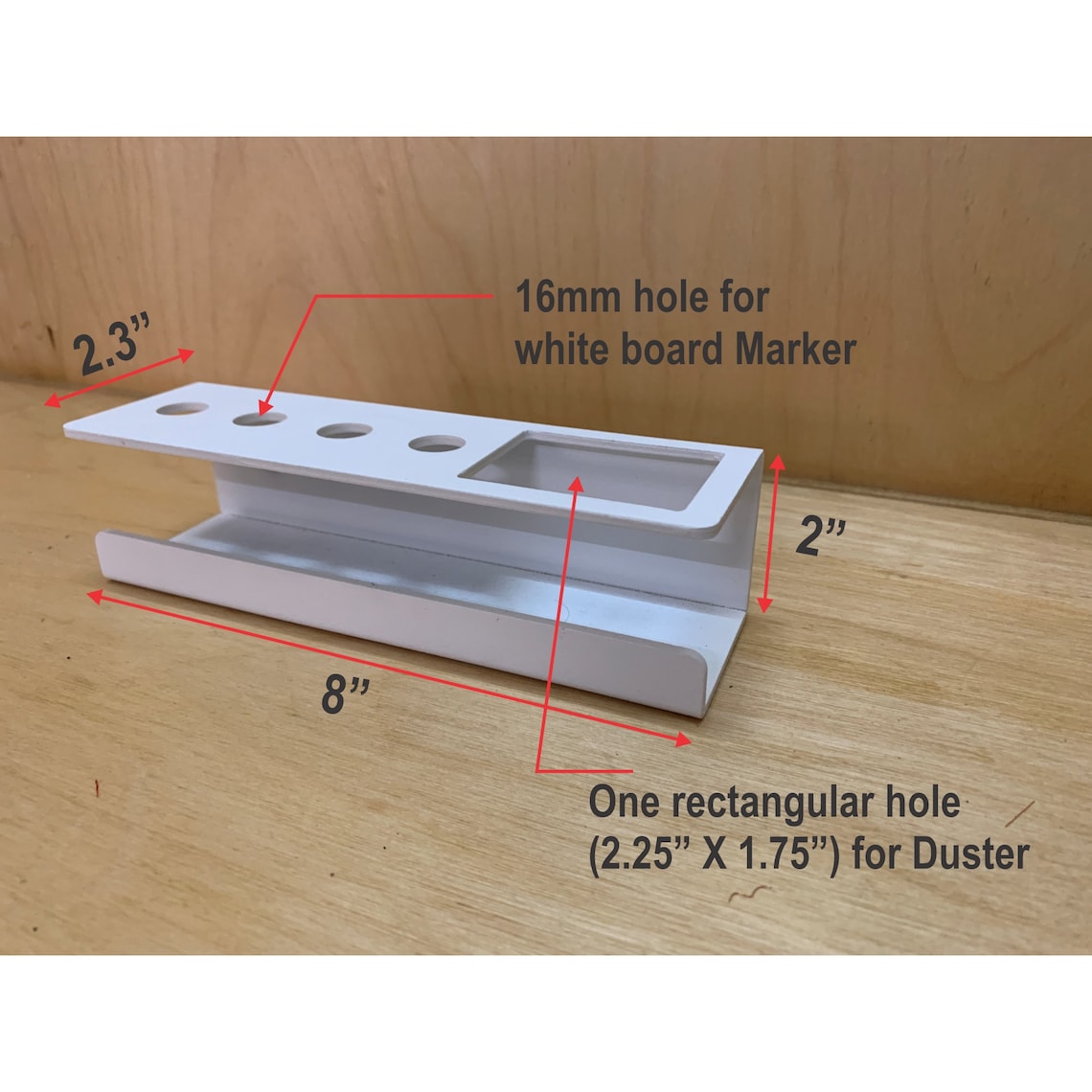 Buy Aluminum Whiteboard Marker & Duster Holder Marker Pen Holder Black ...