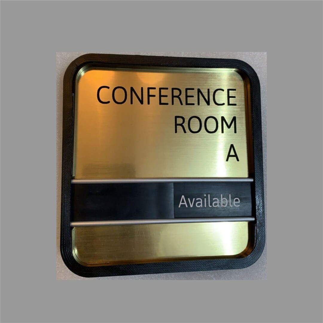 Slider Name Plates Molding ABS Round Corner Frame With Gold - Etsy