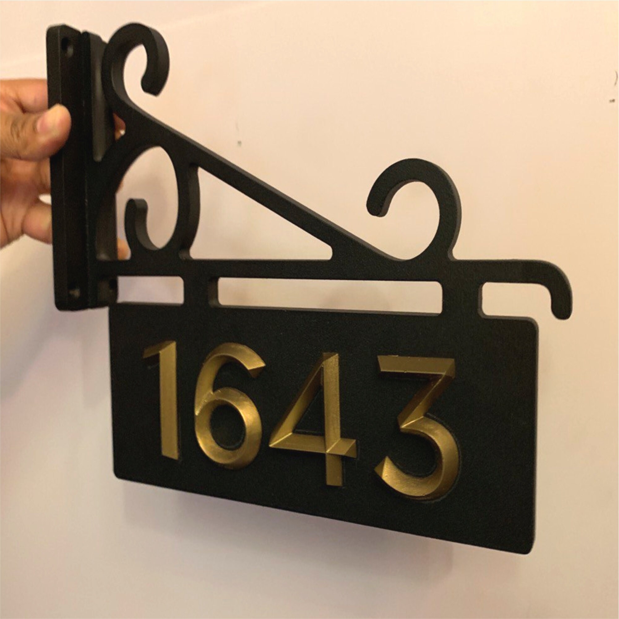 Personalized House Number,house Number Plaque, Modern House Numbers ...