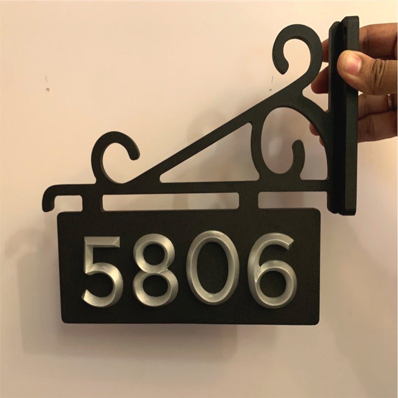 Personalized House Number,house Number Plaque, Modern House Numbers ...