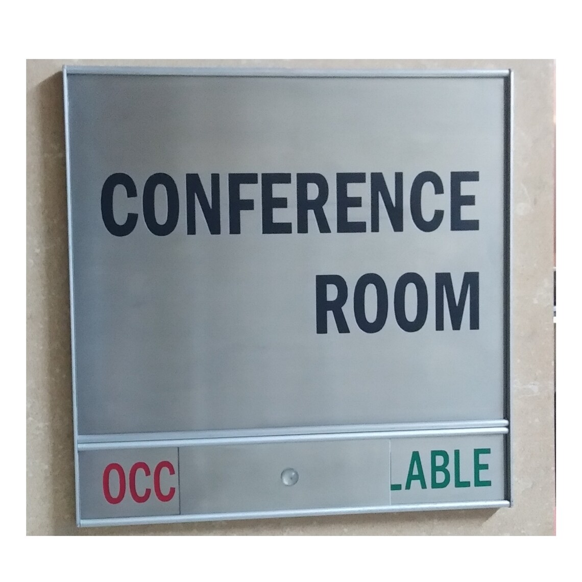 Conference Room AVAILABLE / OCCUPIED Slider Door Nameplate | Etsy