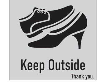 Keep Shoes Outside - Etsy