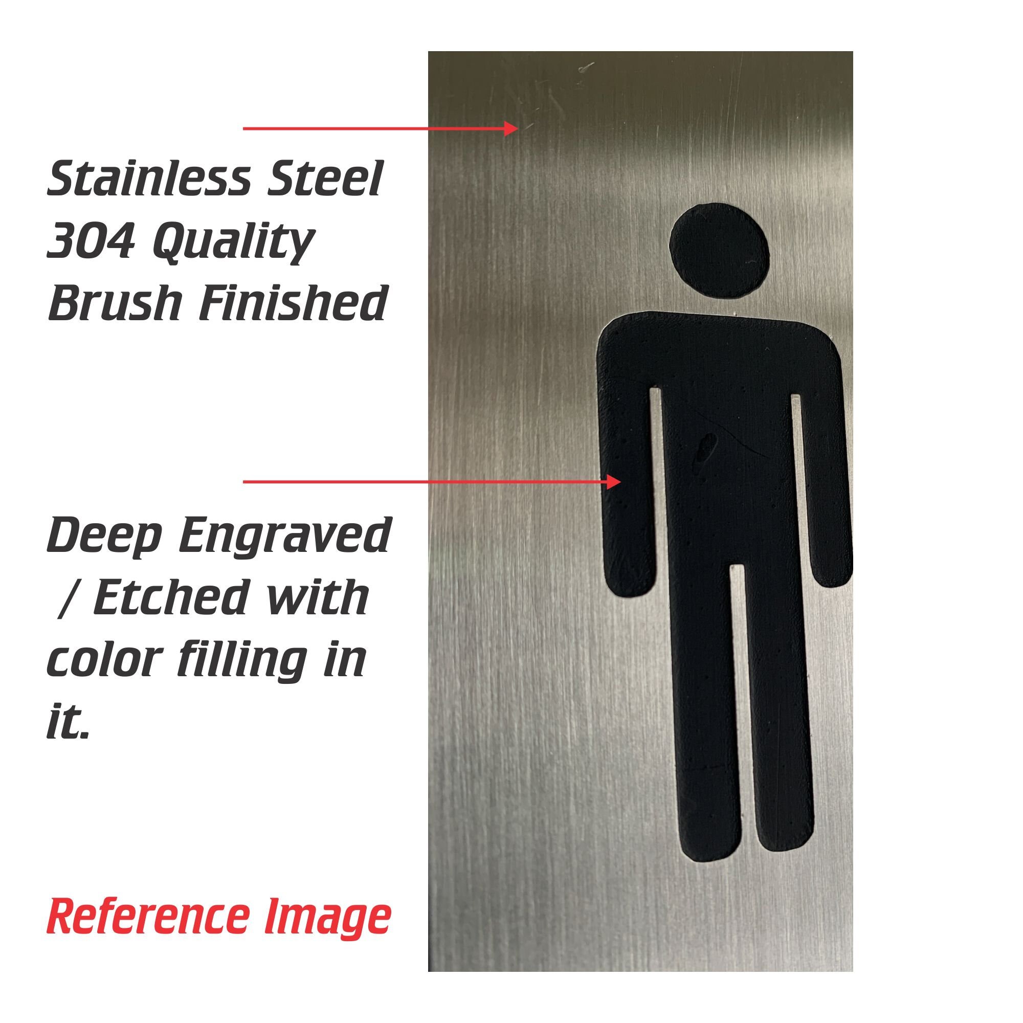 SERVER ROOM / UPS Room Stainless Steel Metal Cabin Door Sign for Office ...