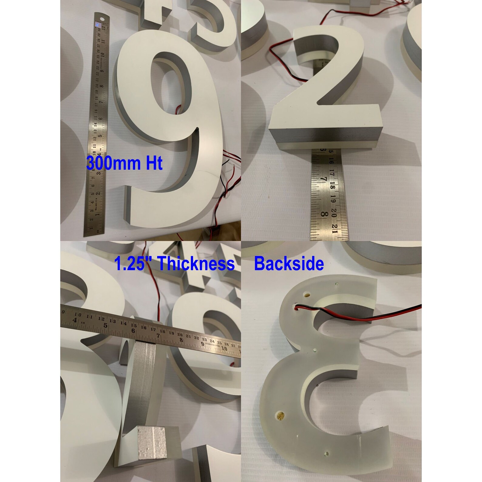 Acrylic LED House / Office / Shop Numbers | Address House Number ...