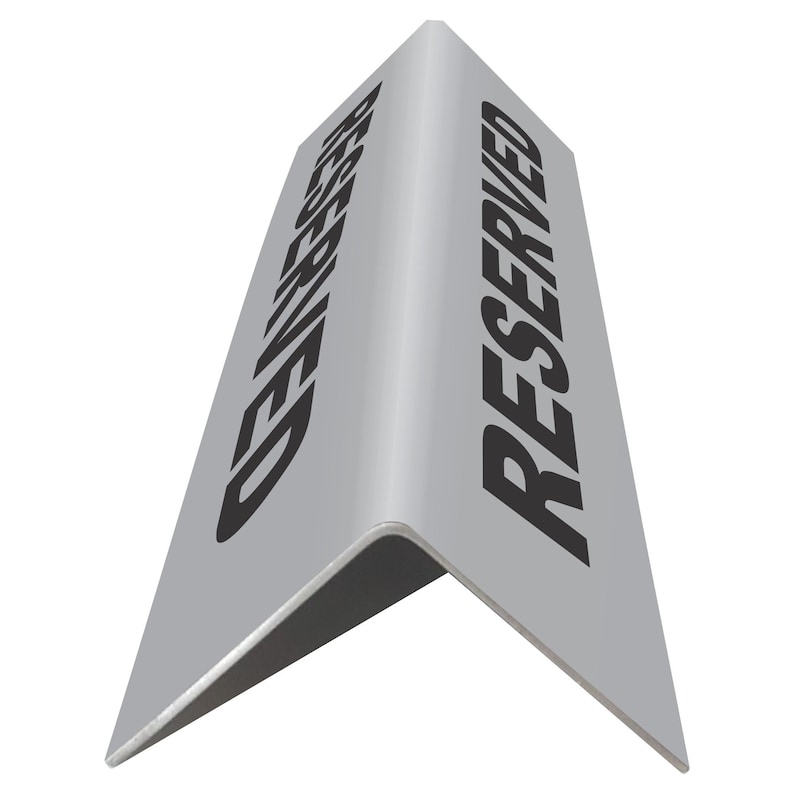 Stainless Steel Tented Event Place Free Standing RESERVED Table Top ...