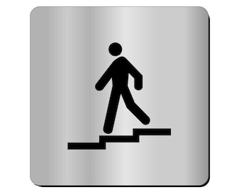 Down Stair Sign - Etsy