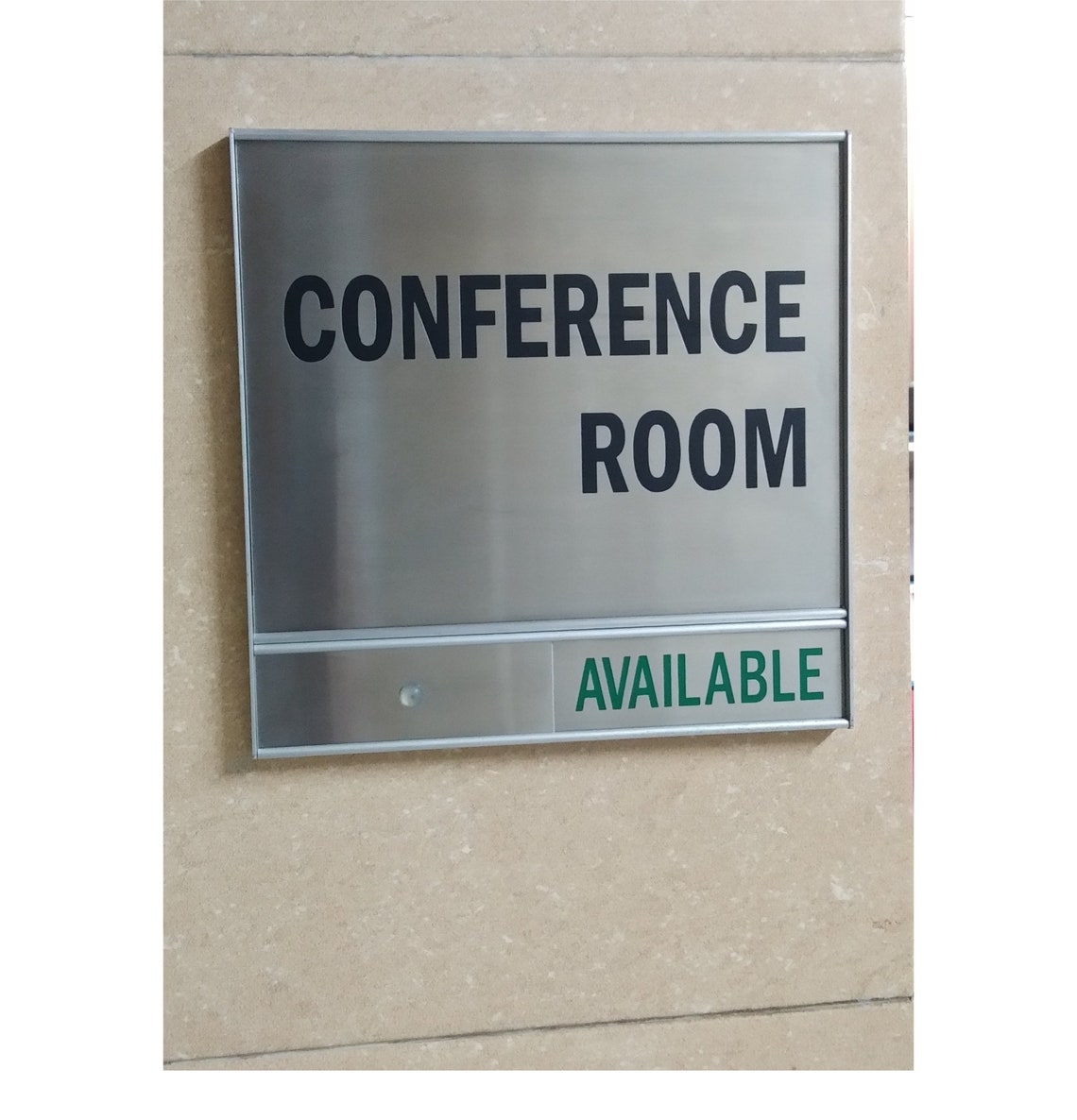 Conference Room AVAILABLE / OCCUPIED Slider Door Nameplate | Etsy