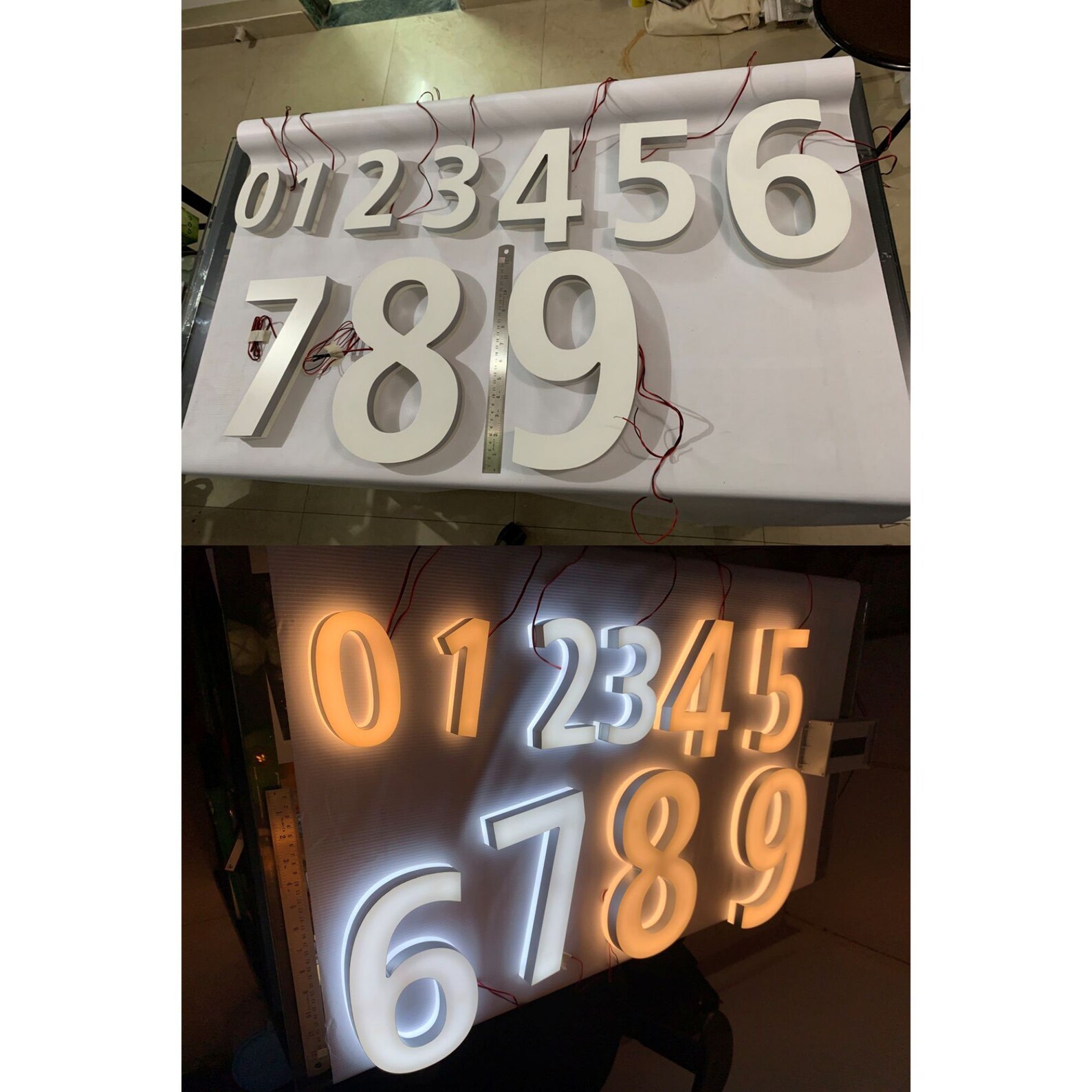 Acrylic LED House / Office / Shop Numbers | Address House Number ...