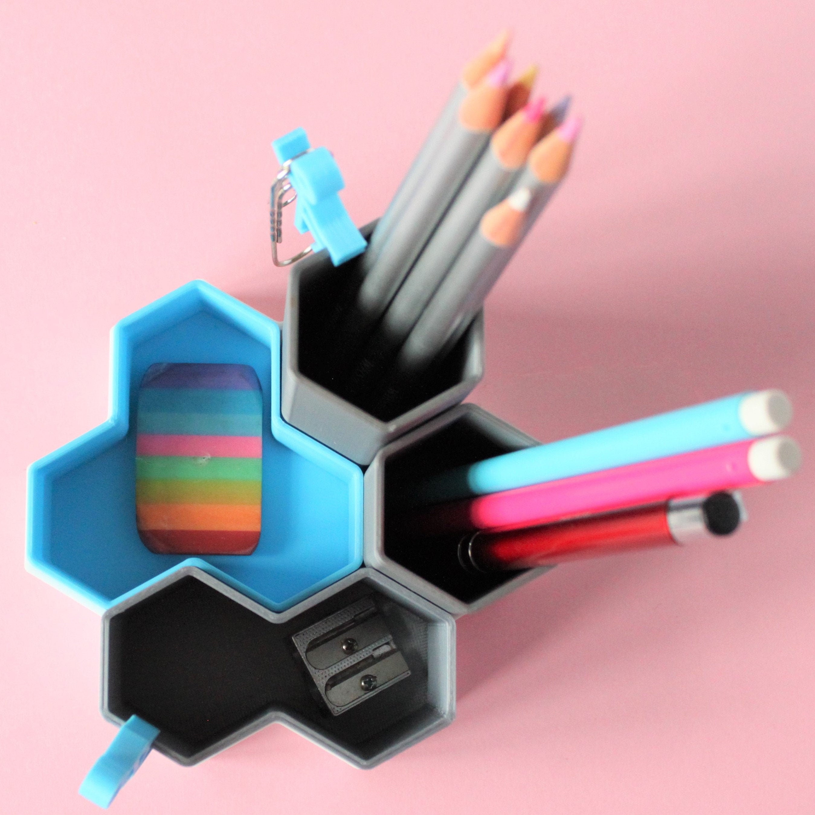 Desk Tidy Organiser Personalise Colour Choice Modular - Etsy Nederland