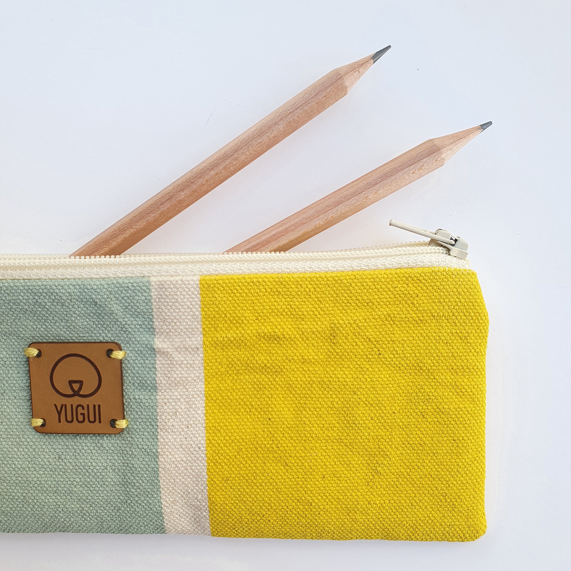Pencil Pouch Bag Cotton Pencil Case School Supplies Bag Zip - Etsy