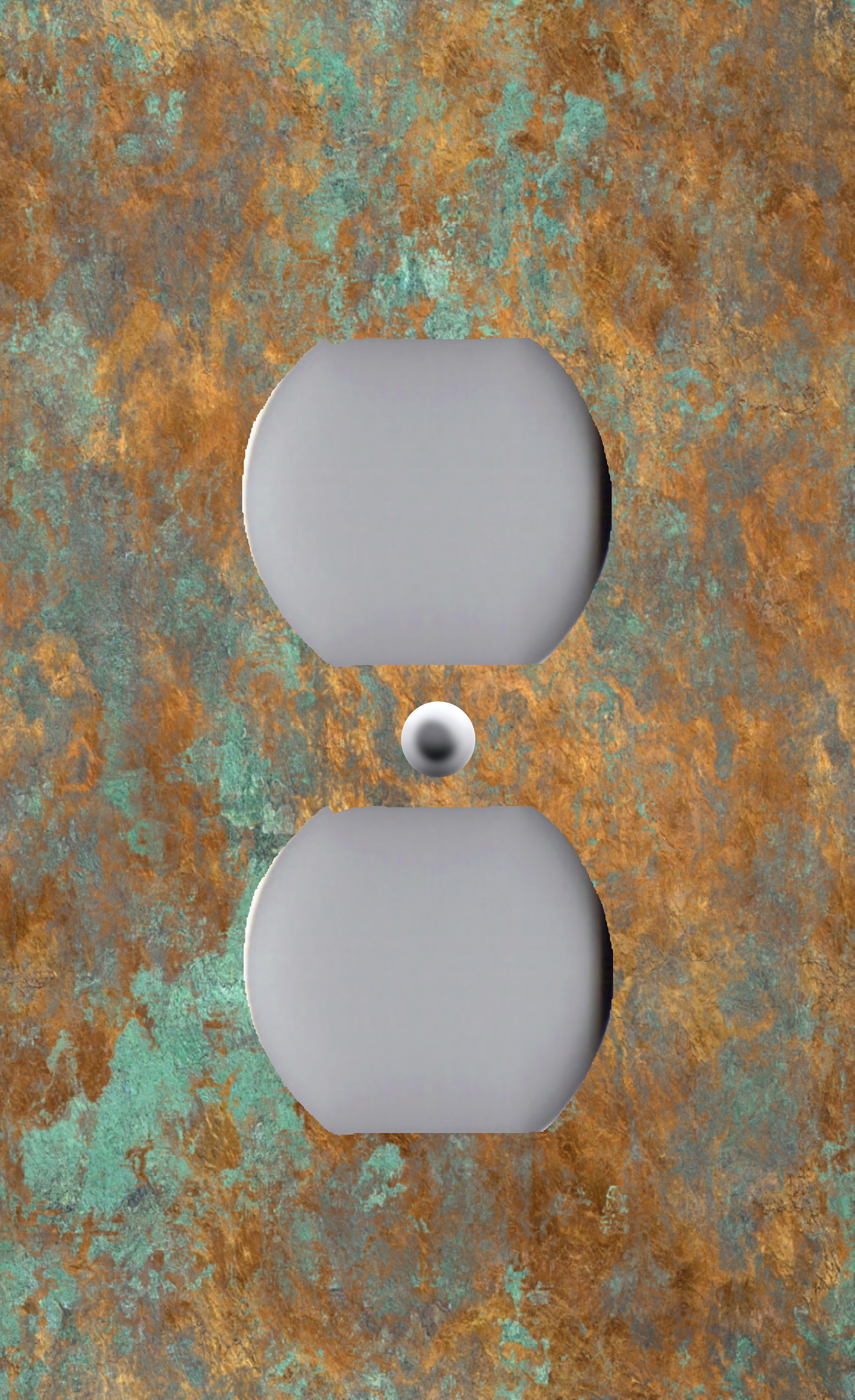 Light Switch Plate Cover Image of Aged Copper Weathered - Etsy