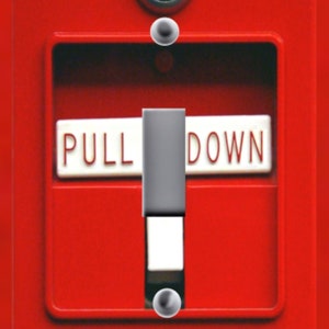 Electric Light Switch Plate Cover - Fire Alarm Fireman - Switch Plates ...