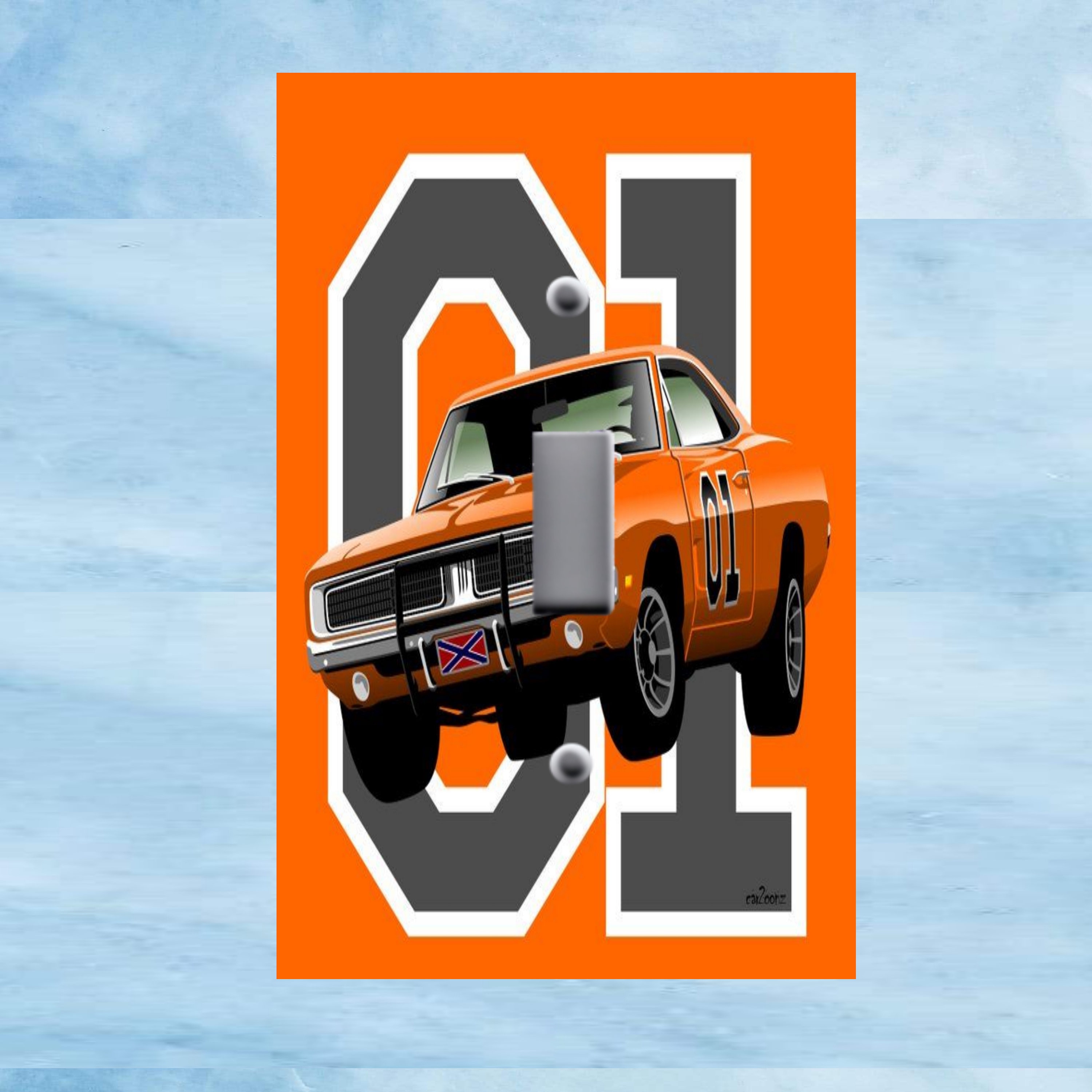 Dukes of Hazzard General Lee Car Electric Light Switch Plate Cover ...
