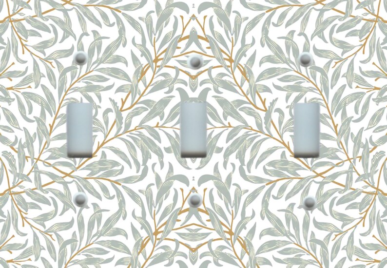 Art Nouveau William Morris Willow Bough Image on Light Switch Plate ...