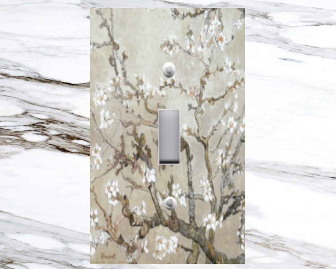 Couvercle de plaque dinterrupteur électrique Branches damandes Van Gogh ...