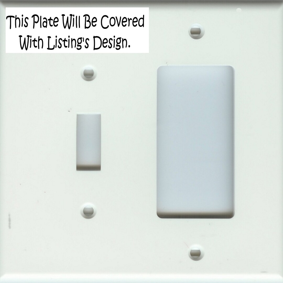 Any of My Listed Patterns Combination Toggle GFI Rocker Decora Light ...