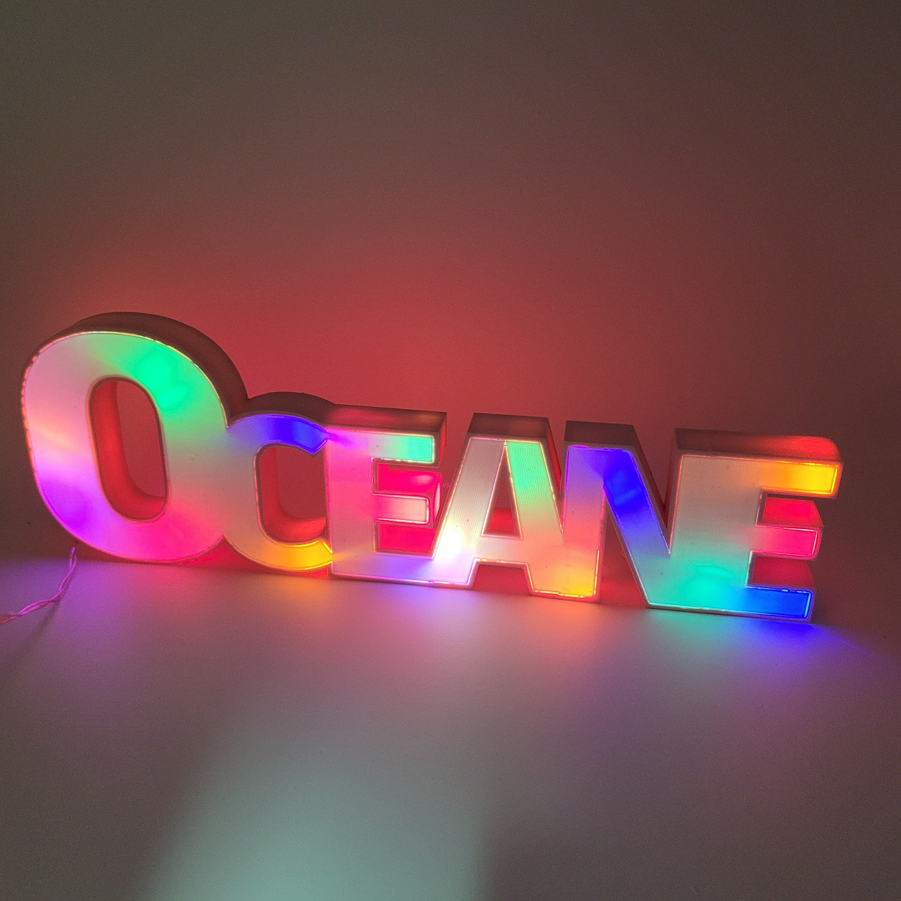 Luminous Personalized First Name Printed in 3D Biosourced Material - Etsy