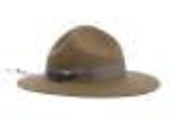 Vintage Stratton Hat Ranger Police Trooper American Hat Straw Green ...