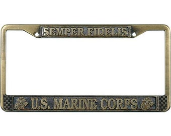 USMC License Plate Cover - Etsy