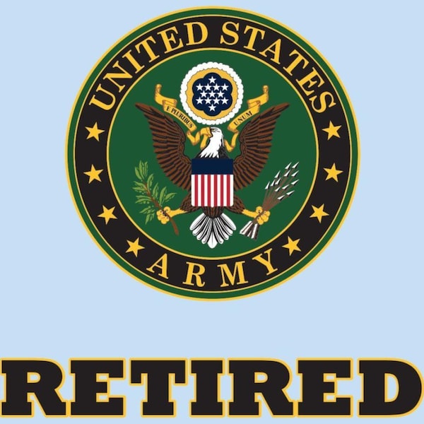 Us Army Retired Svg - Etsy