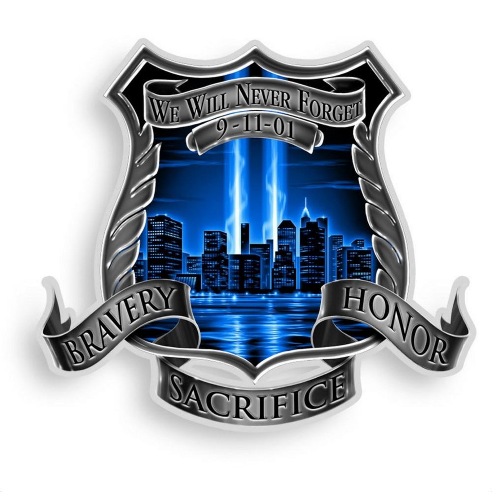9/11 Police Decal - Etsy