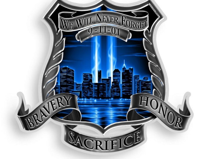 9/11 Police Decal - Etsy
