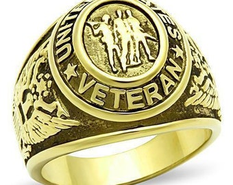 Us Army Gold Ring - Etsy