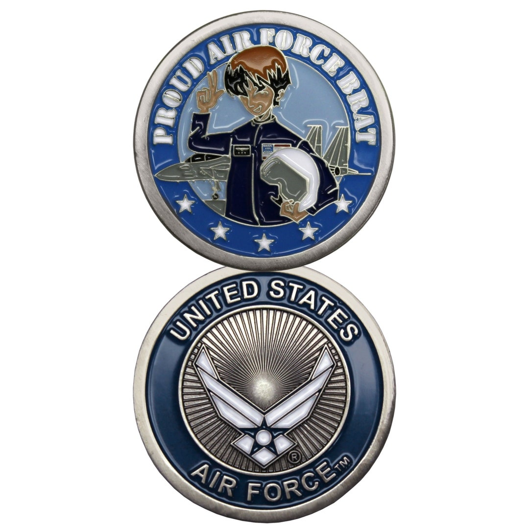 Proud Air Force Brat Challenge Coin - Etsy
