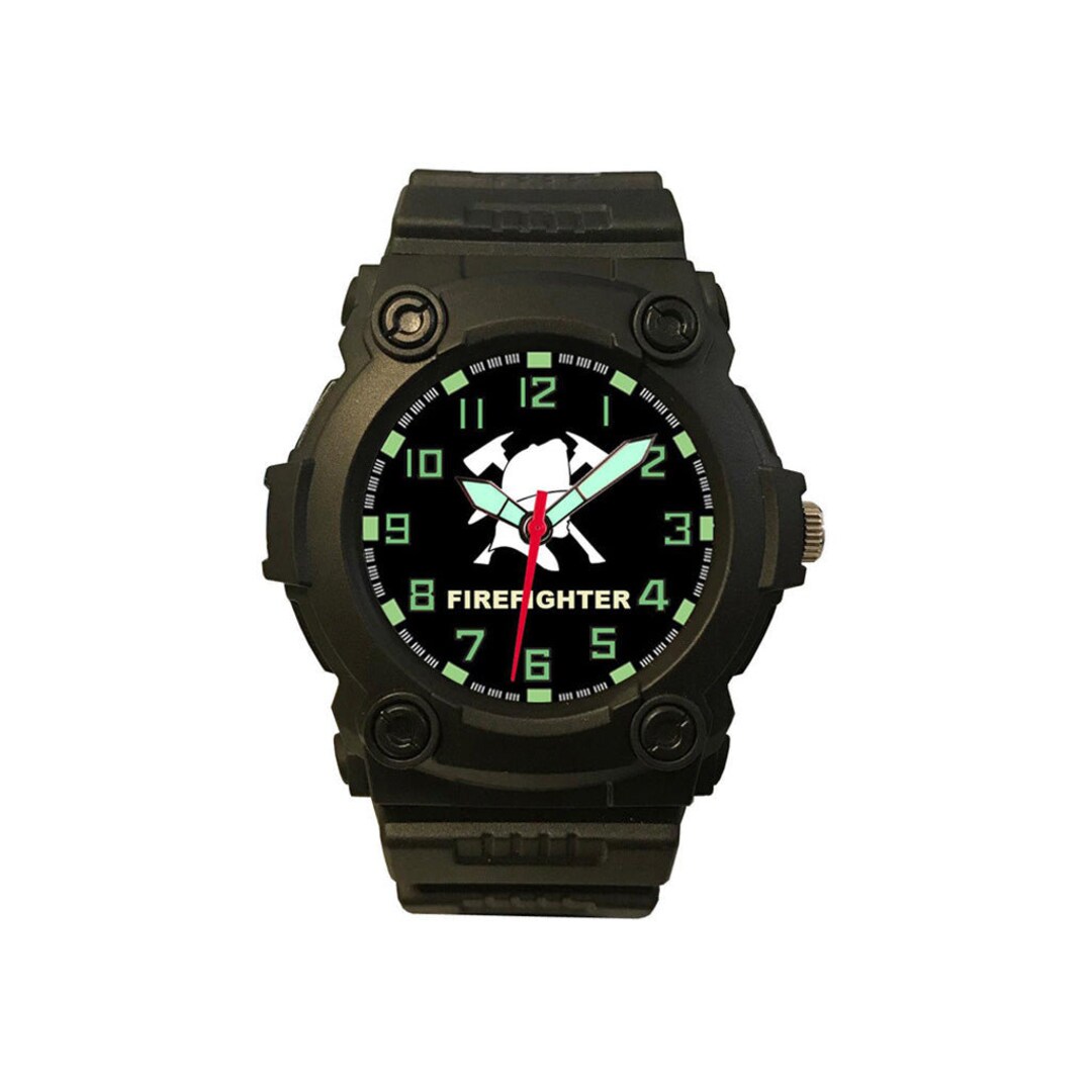 US Firefighter Rubber Wrist Watch - Etsy