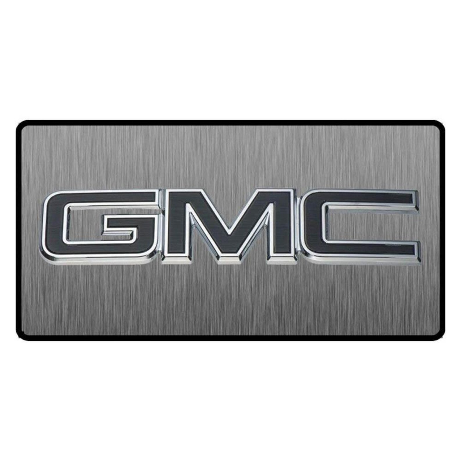 GMC Navy Blue Logo 3D Look Flat Photo License Plate - Etsy