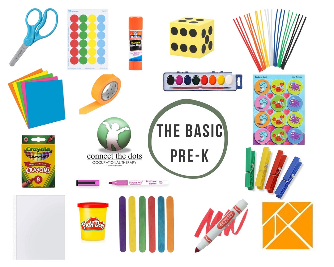 The Basics Preschool Remote Learning Kit Occupational - Etsy