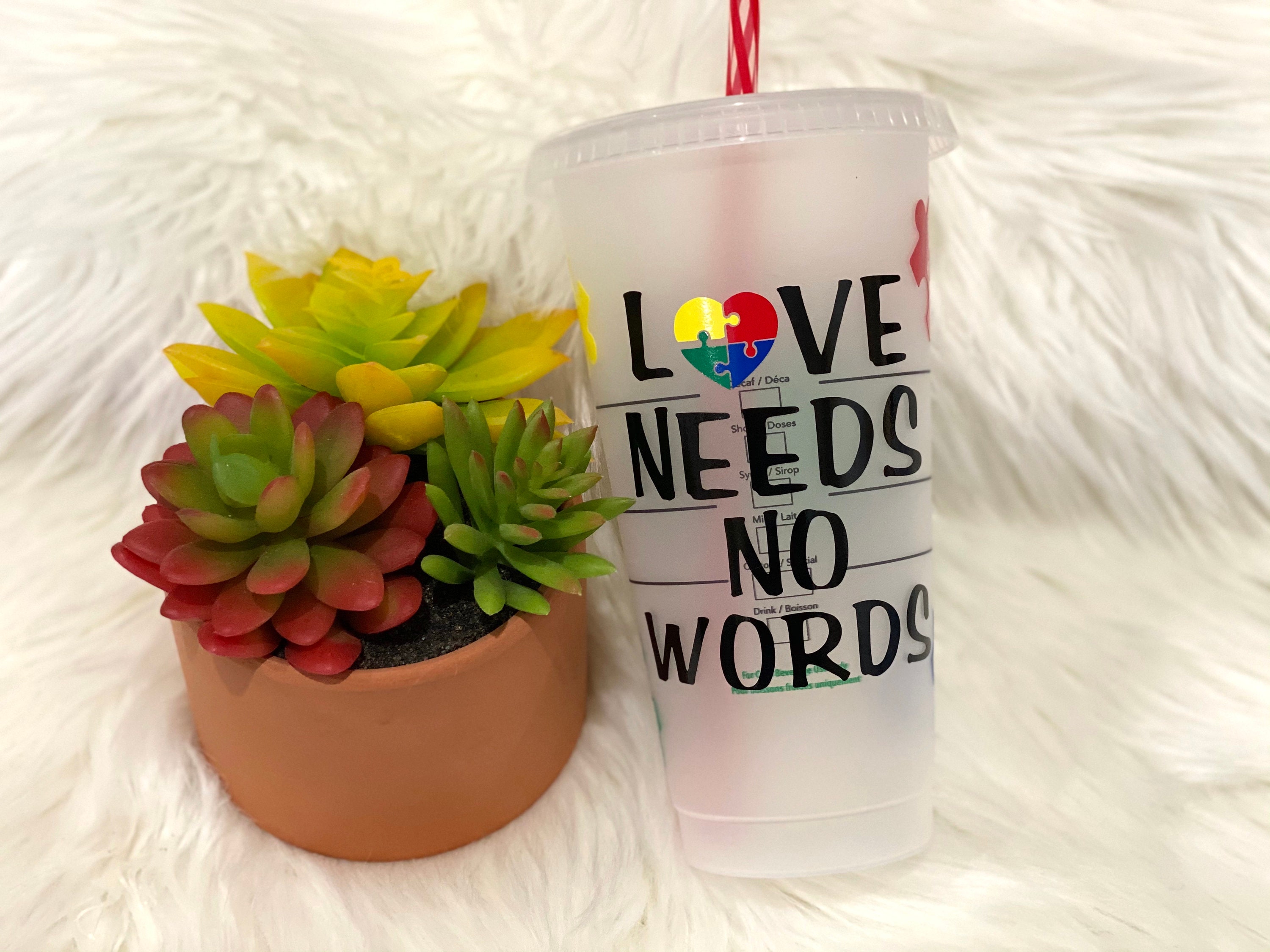 Autism Awareness Starbucks Cup Autism Awareness Tumbler - Etsy