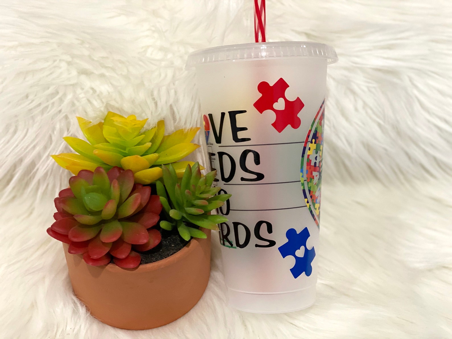 Autism Awareness Starbucks Cup Autism Awareness Tumbler - Etsy