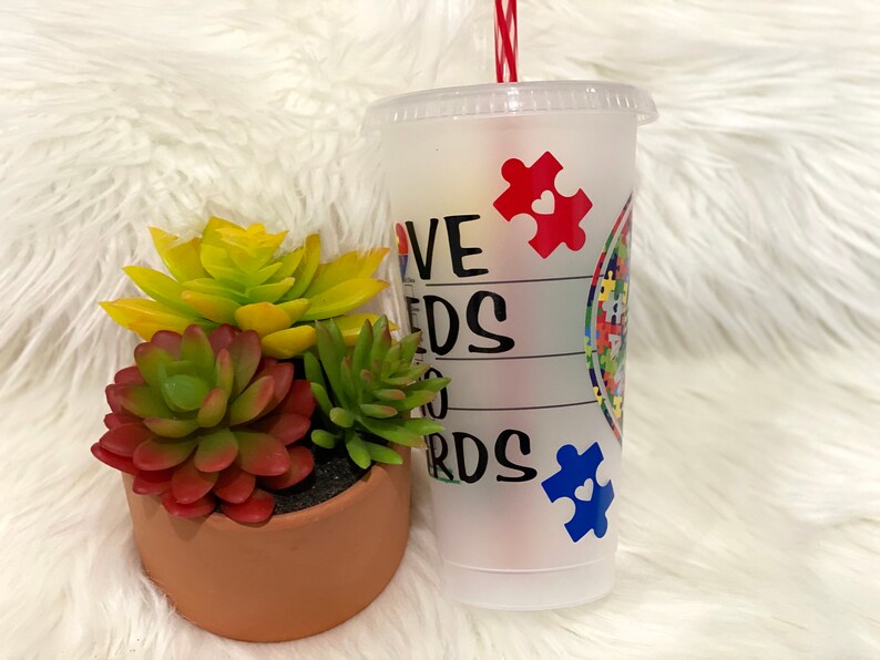 Autism Awareness Starbucks Cup Autism Awareness Tumbler - Etsy