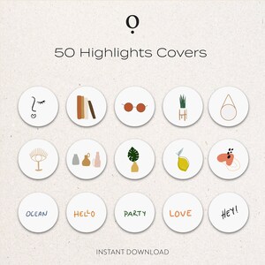 50 Boho Instagram Story Highlight Covers Social Media Icons - Etsy Canada