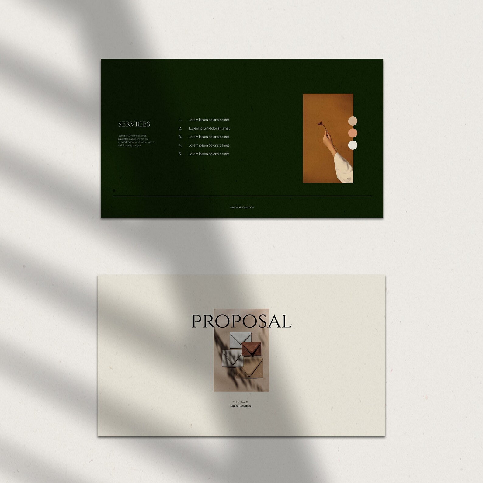 Beige Pitch Deck Google Slides Presentation | Portfolio Template ...