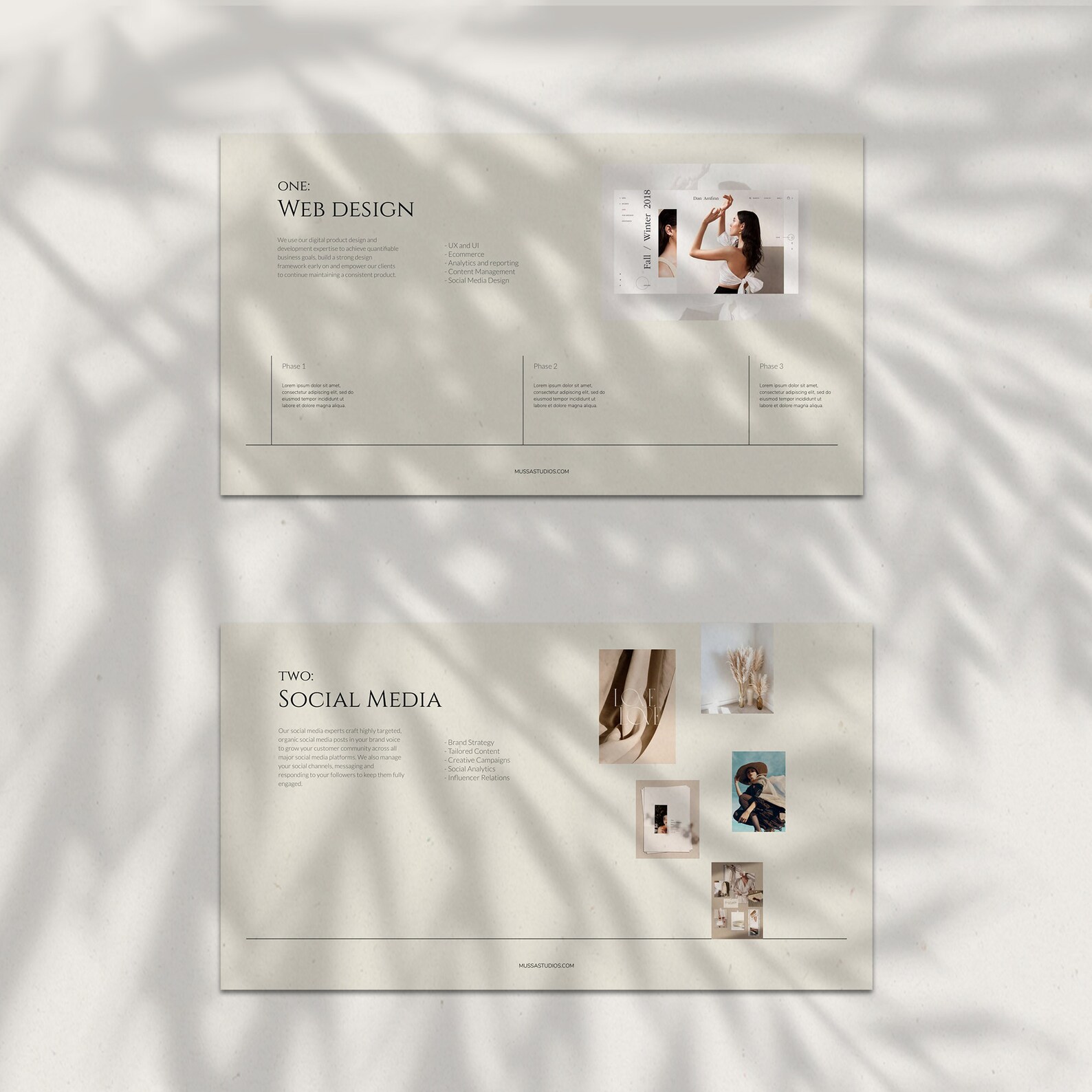 Beige Pitch Deck Google Slides Presentation | Portfolio Template ...