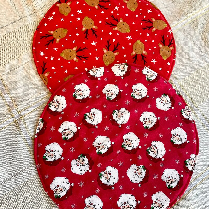 Round Christmas Placemats - Etsy
